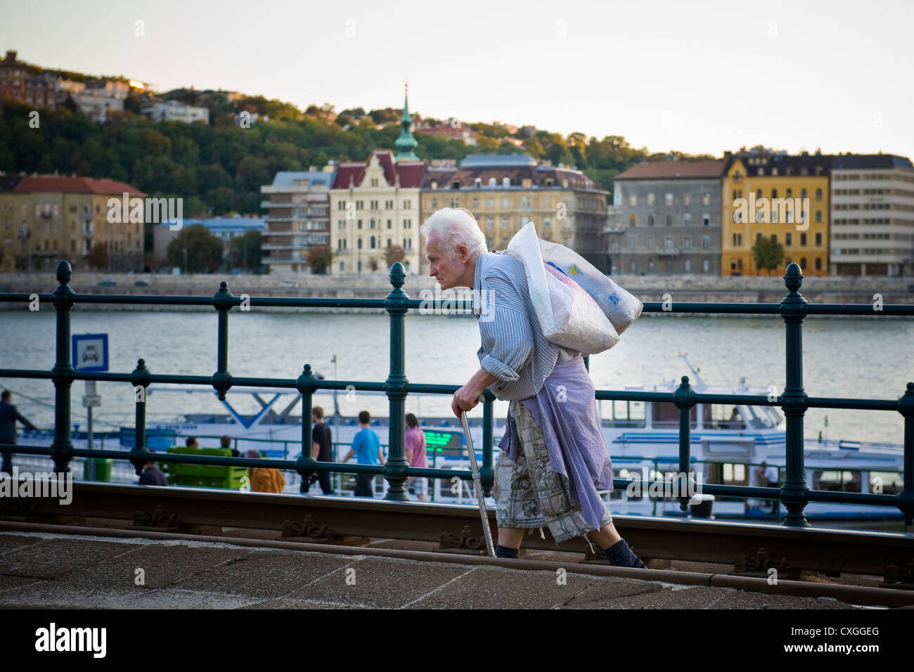 Hungary, Budapest, homeless Stock Photo - Alamy