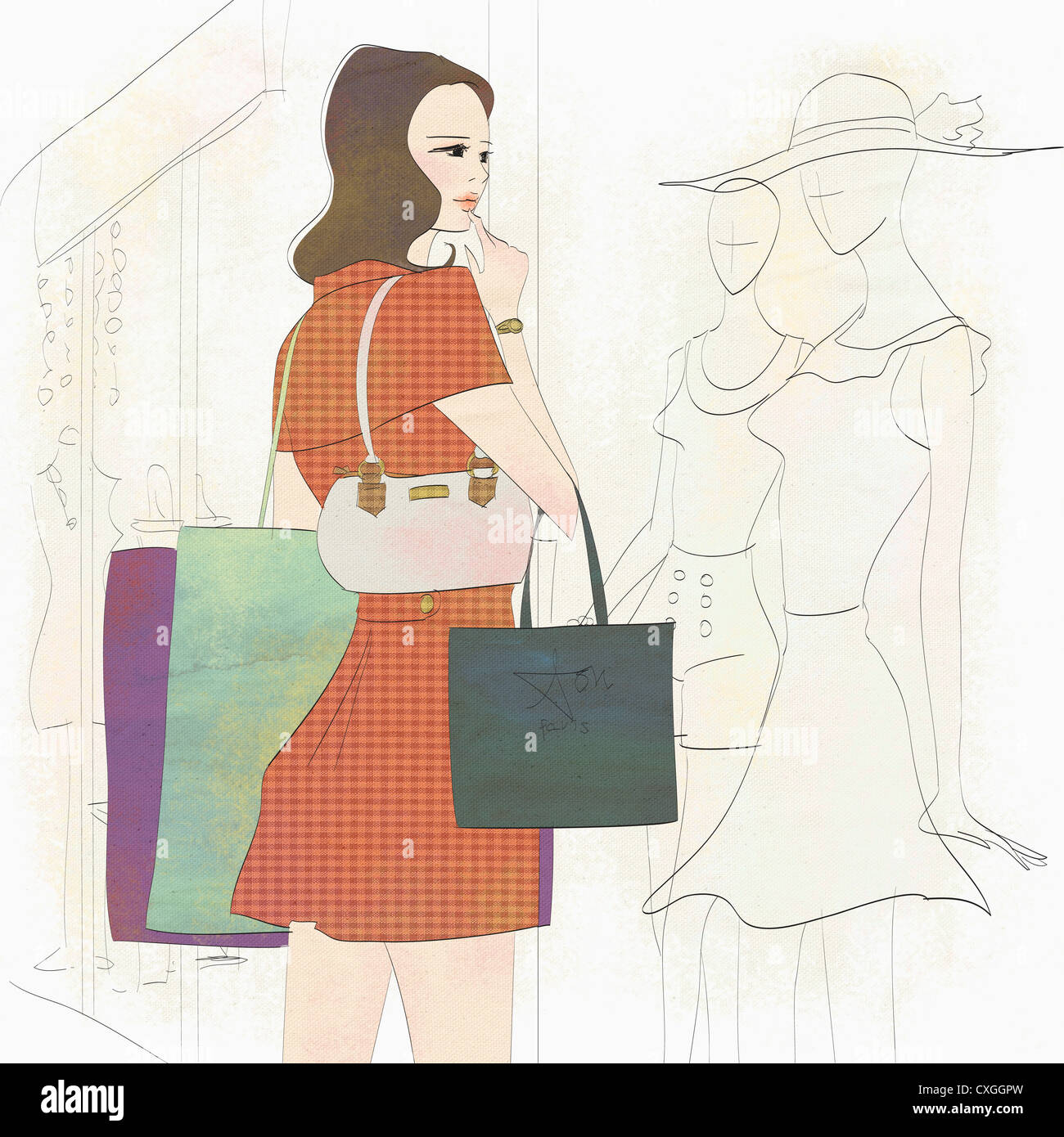 Shop mannequin window Cut Out Stock Images & Pictures - Alamy