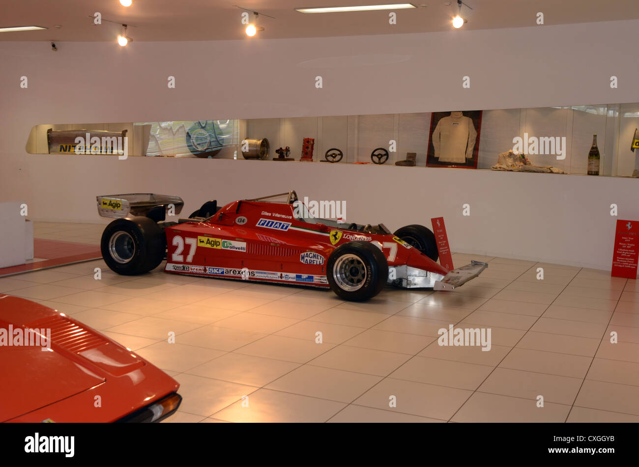 Ferrari Formula 1 car 126 CK of 1981 season driven by Gilles Villeneuve ...