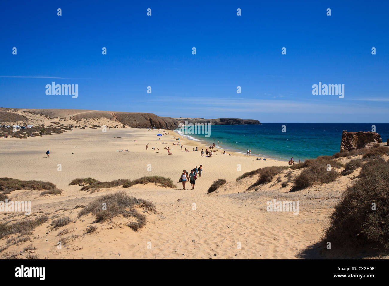 Playa Papagayo beach, Lanzarote, Canary Islands Stock Photo - Alamy