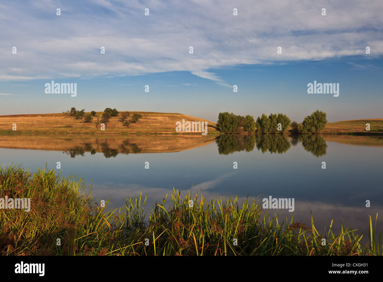 reflections on lake Stock Photo - Alamy