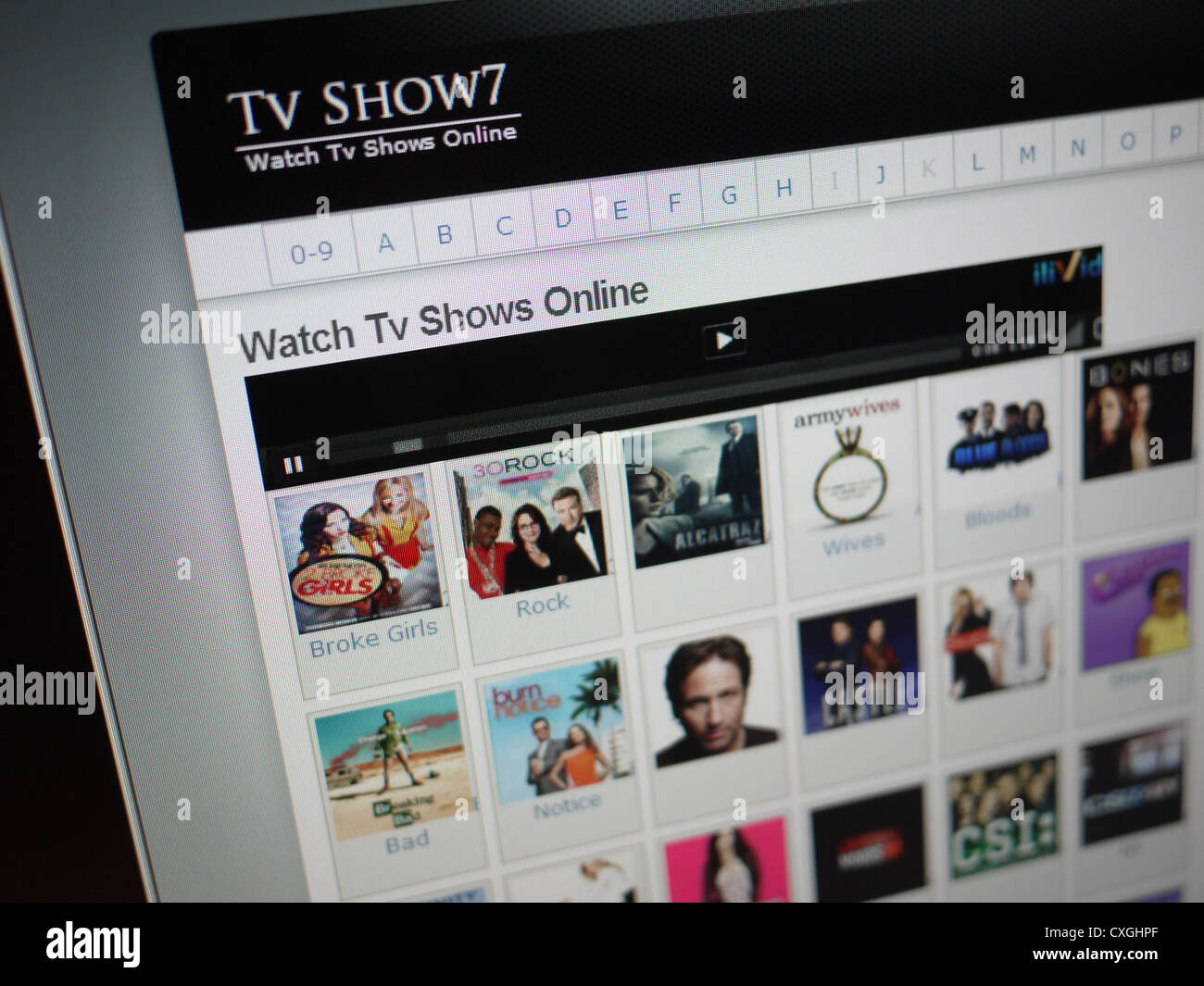 watch tv shows online Stock Photo - Alamy