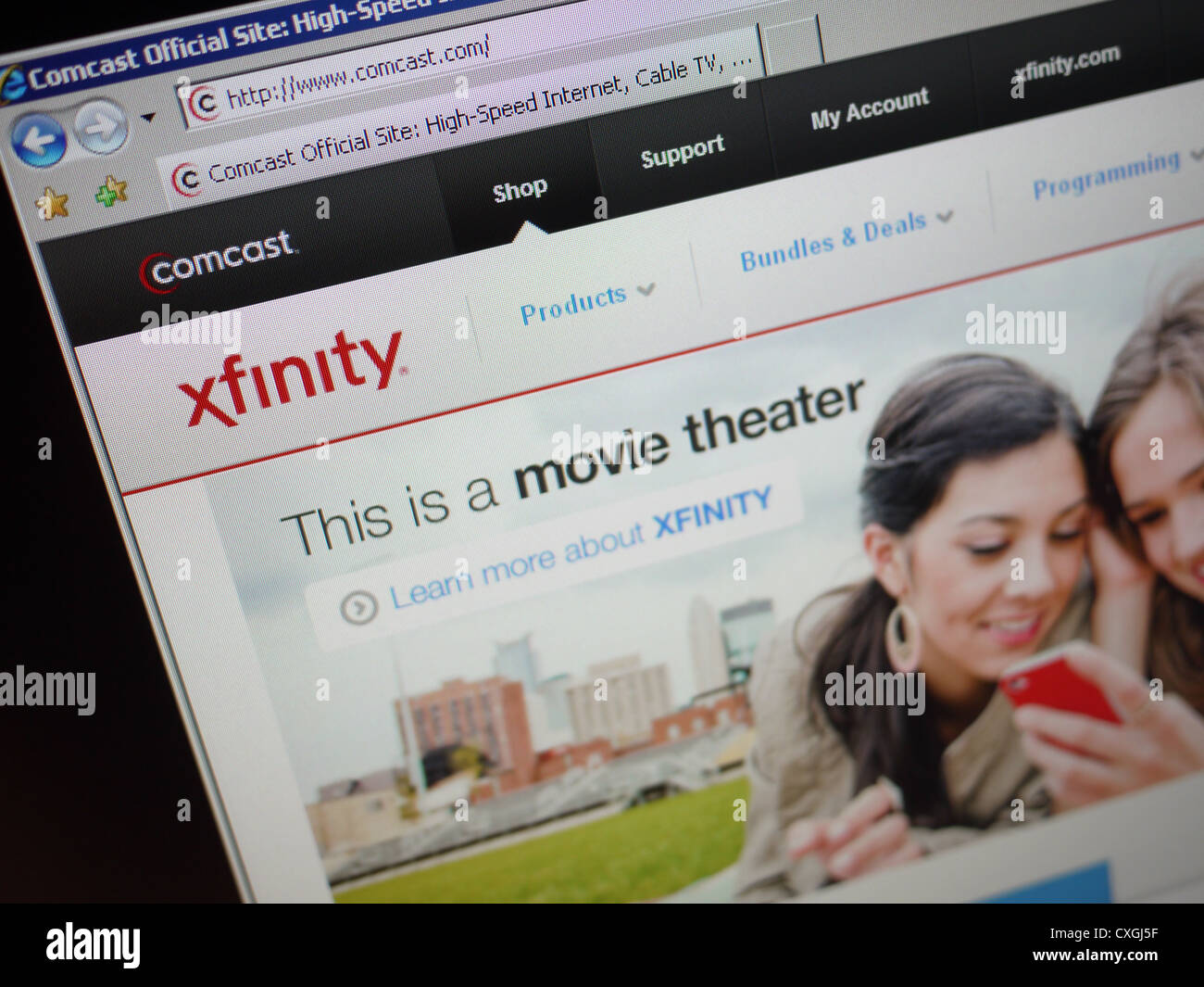 Comcast website hi-res stock photography and images - Alamy