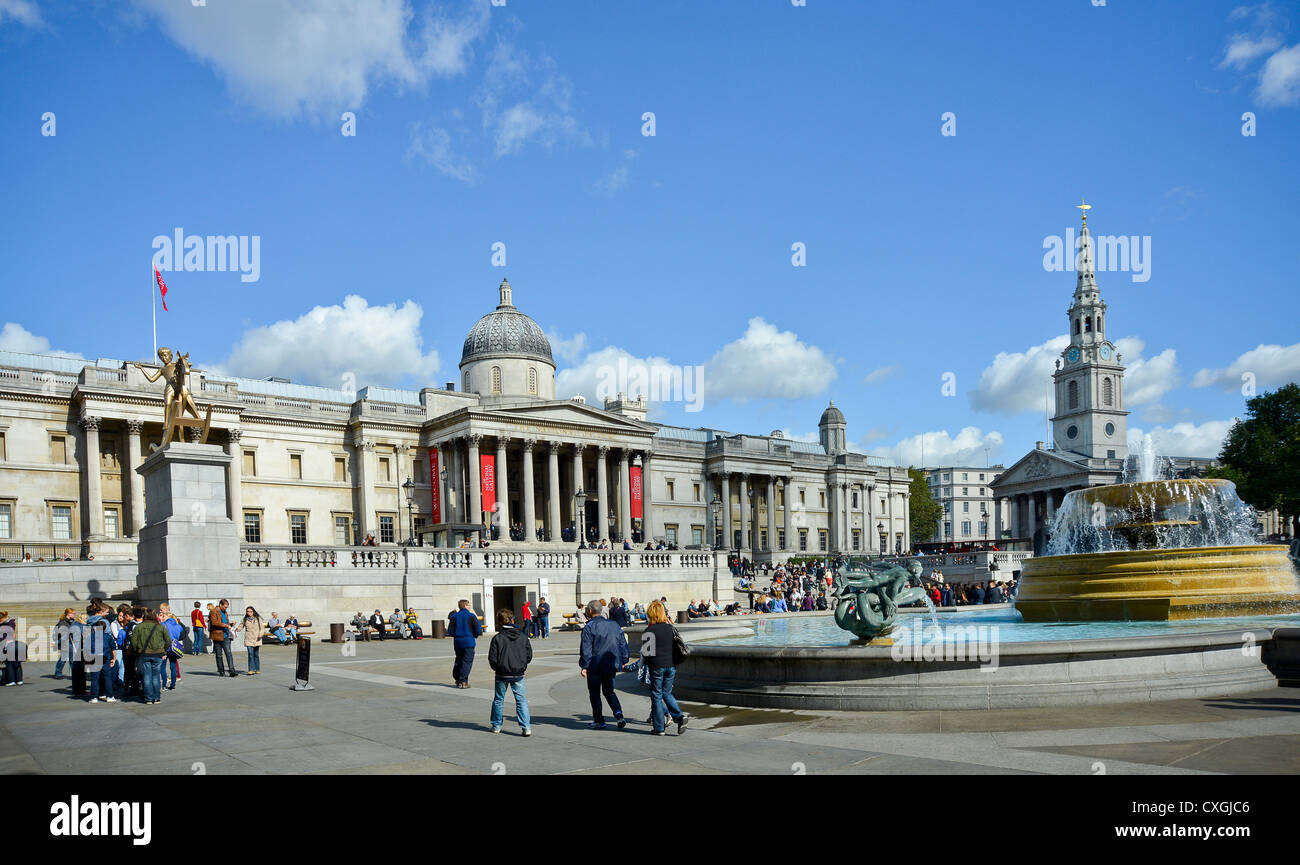 The National Gallery, Trafalgar Square, London Stock Photo - Alamy
