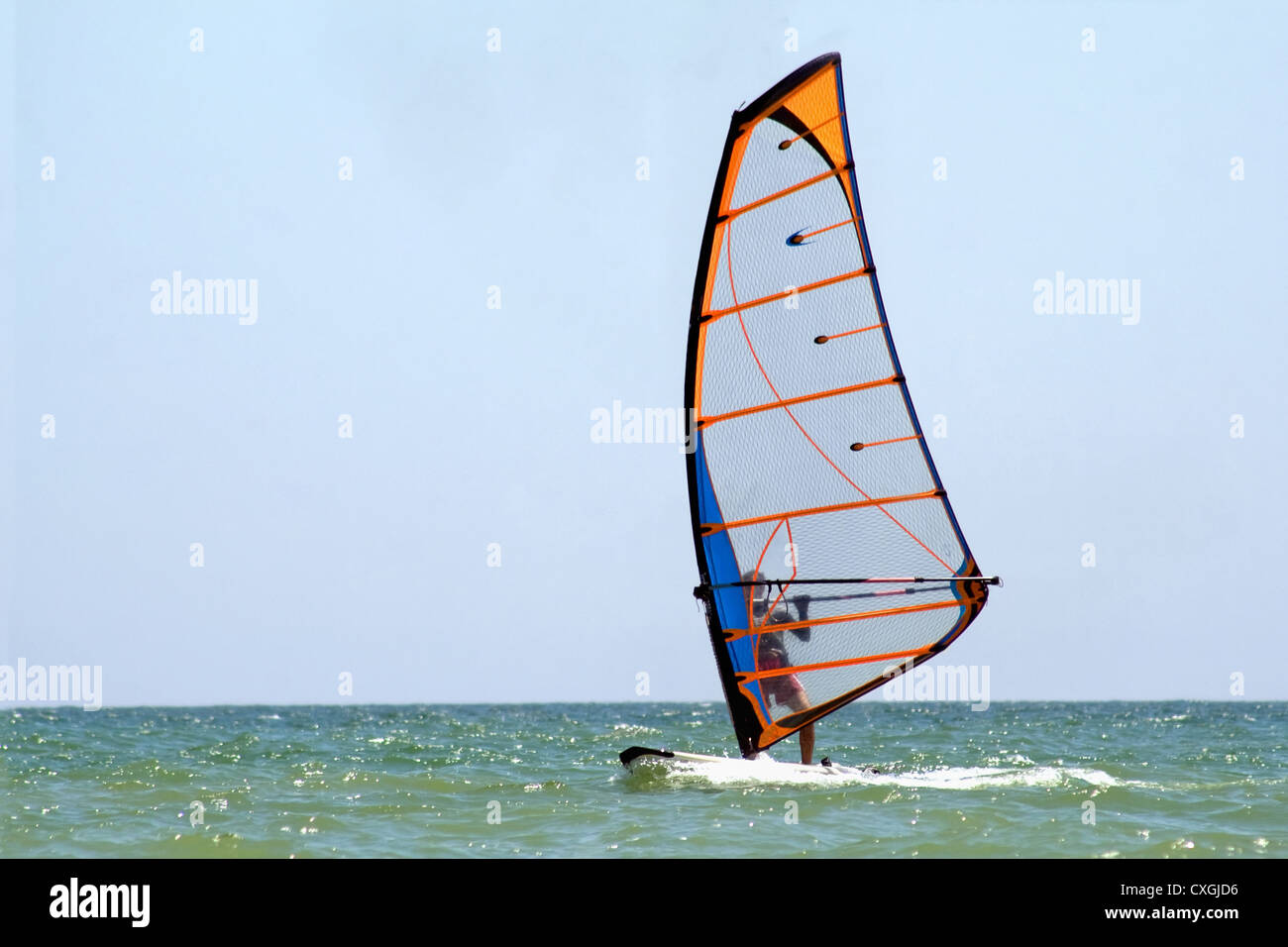 windsurfer on the sea Stock Photo - Alamy