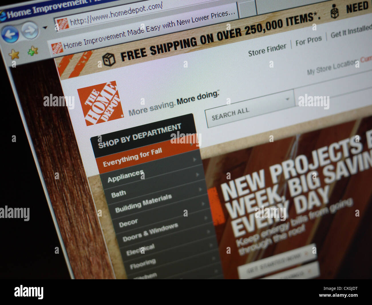 Home depot online website hi-res stock photography and images - Alamy