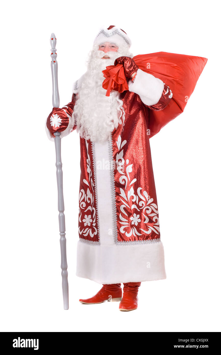 Ded Moroz with the bag Stock Photo - Alamy