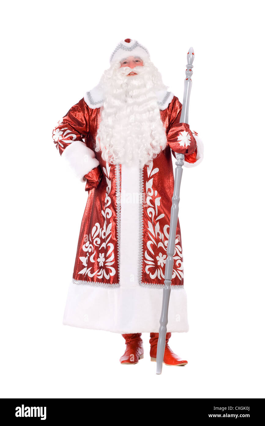 Ded Moroz. Isolated on white Stock Photo - Alamy