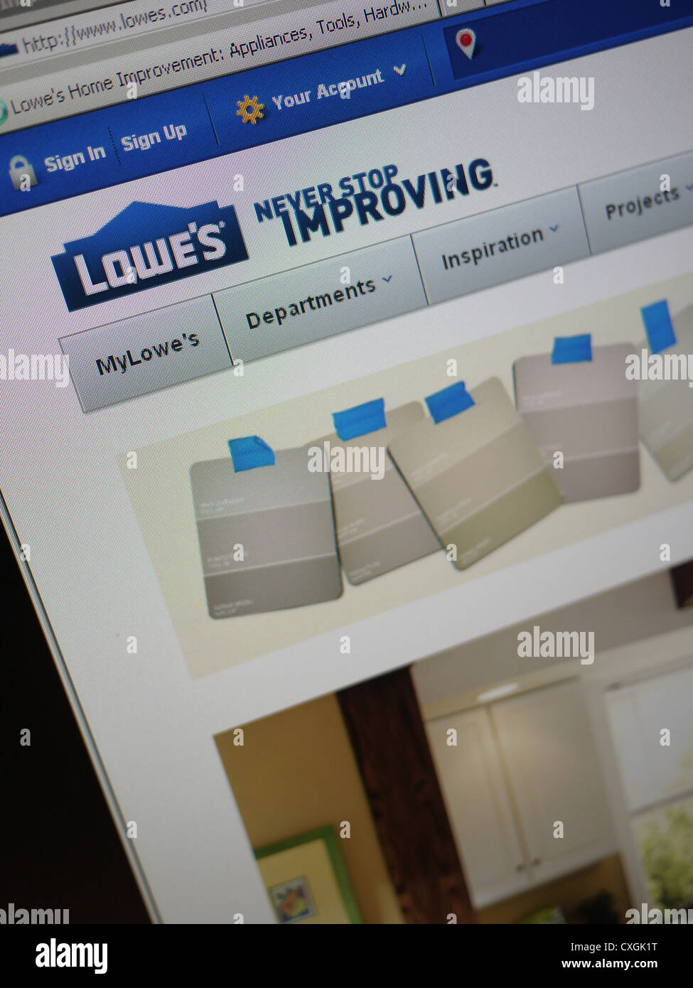 Lowes website hi-res stock photography and images - Alamy