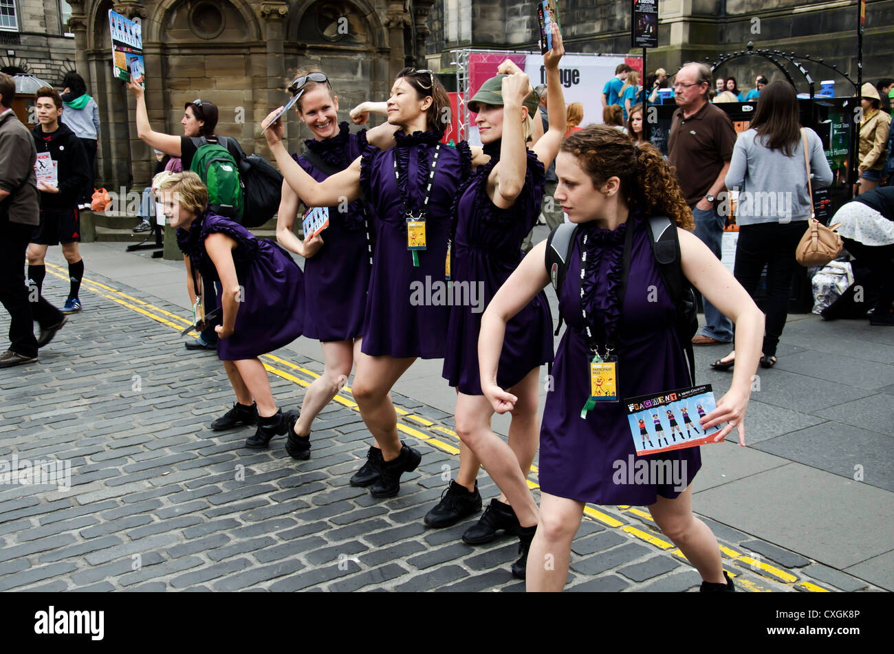 The Fragment modern dance group performing a part of their Edinburgh ...