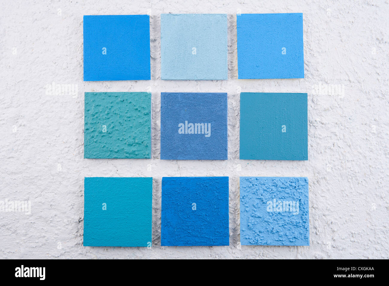 blue square tiles Stock Photo - Alamy