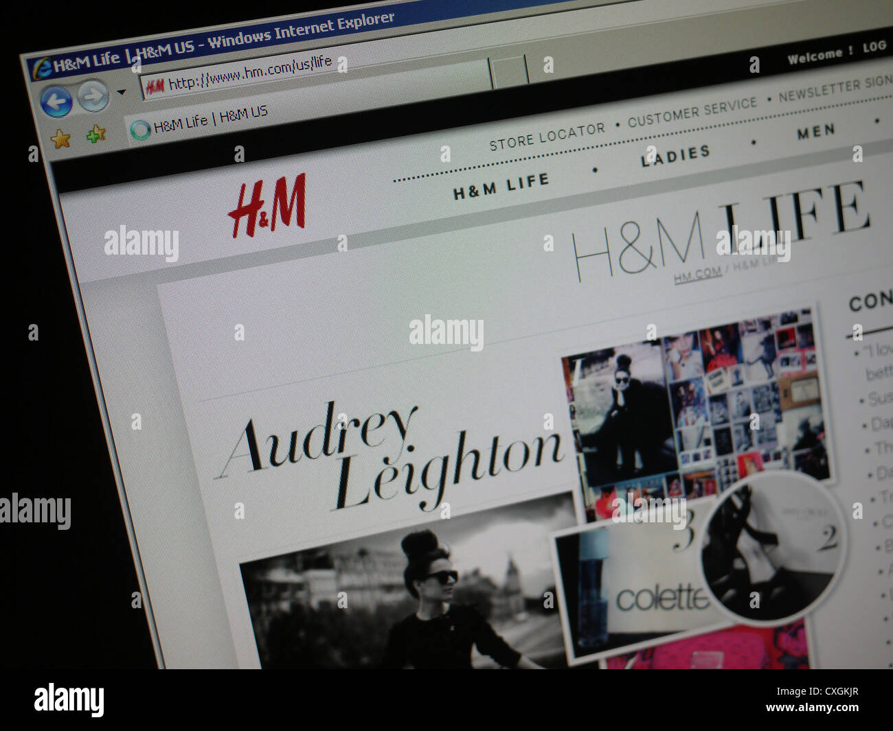 h&m website online Stock Photo - Alamy