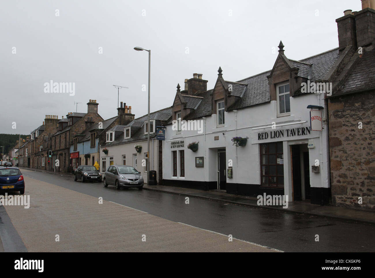 Fochabers street scene Scotland September 2012 Stock Photo - Alamy