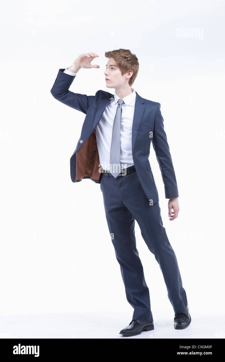 businessman looking far away Stock Photo - Alamy