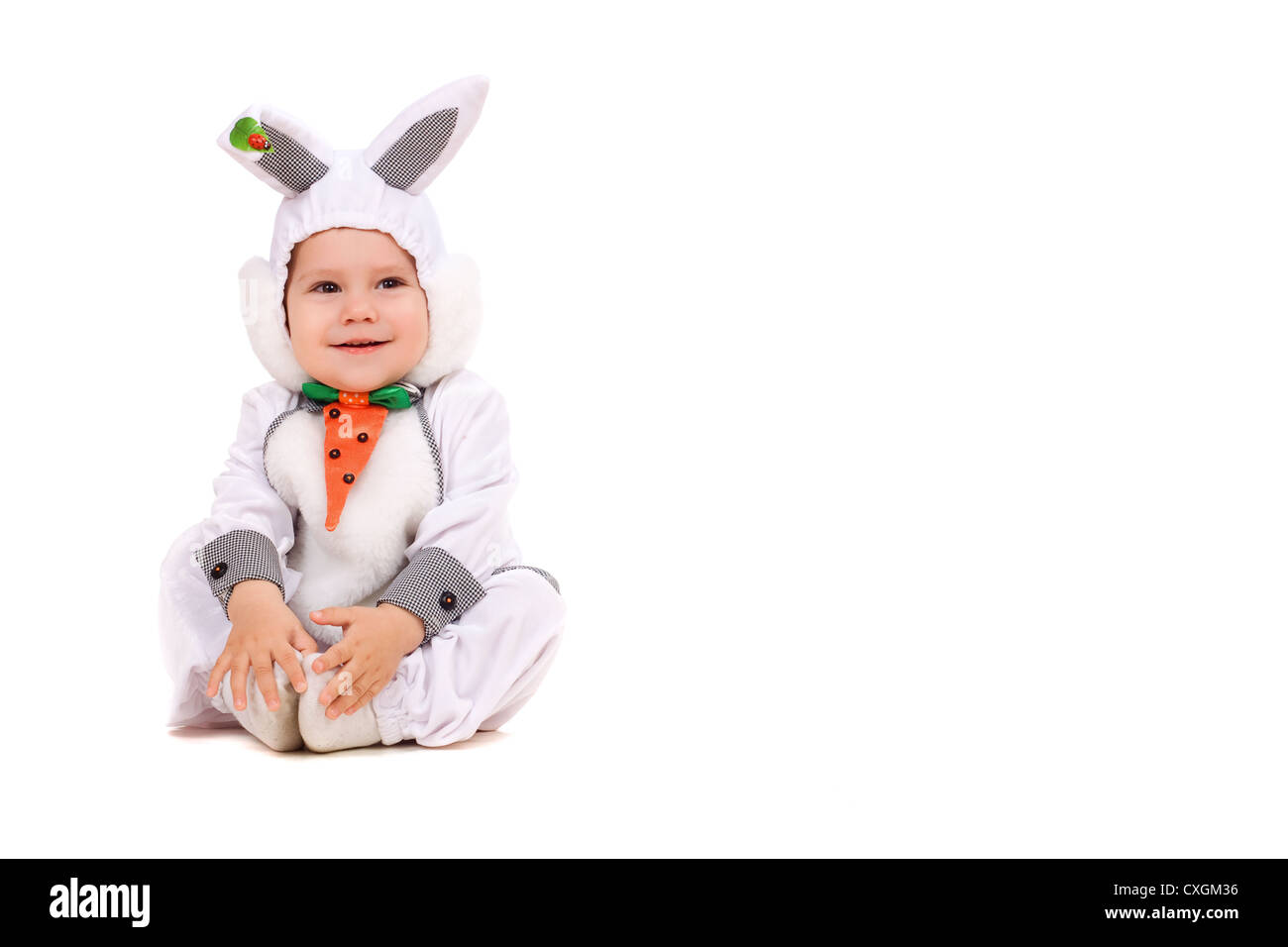 Little boy dressed as bunny Stock Photo - Alamy
