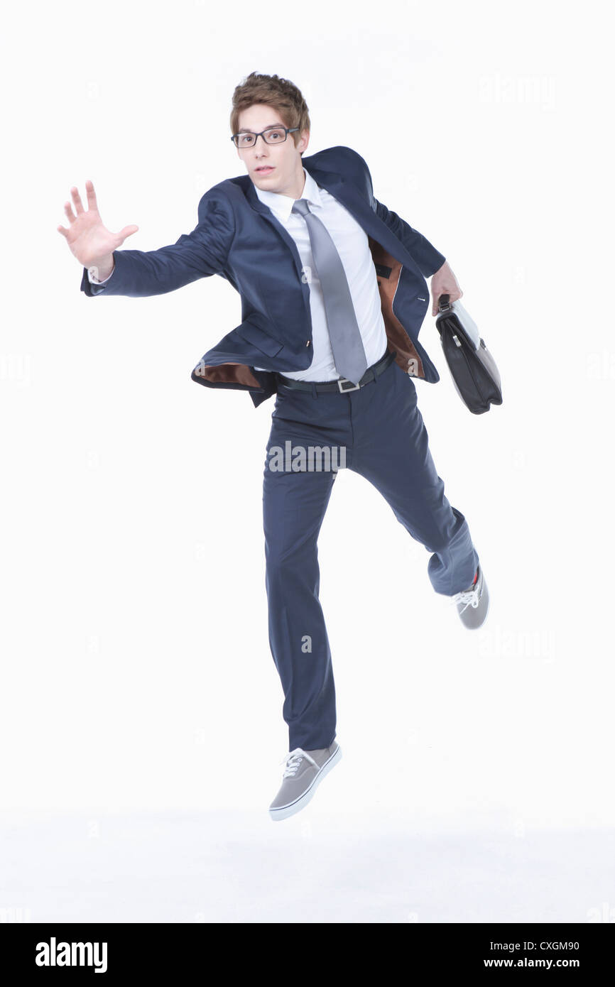 businessman rushing to work Stock Photo - Alamy