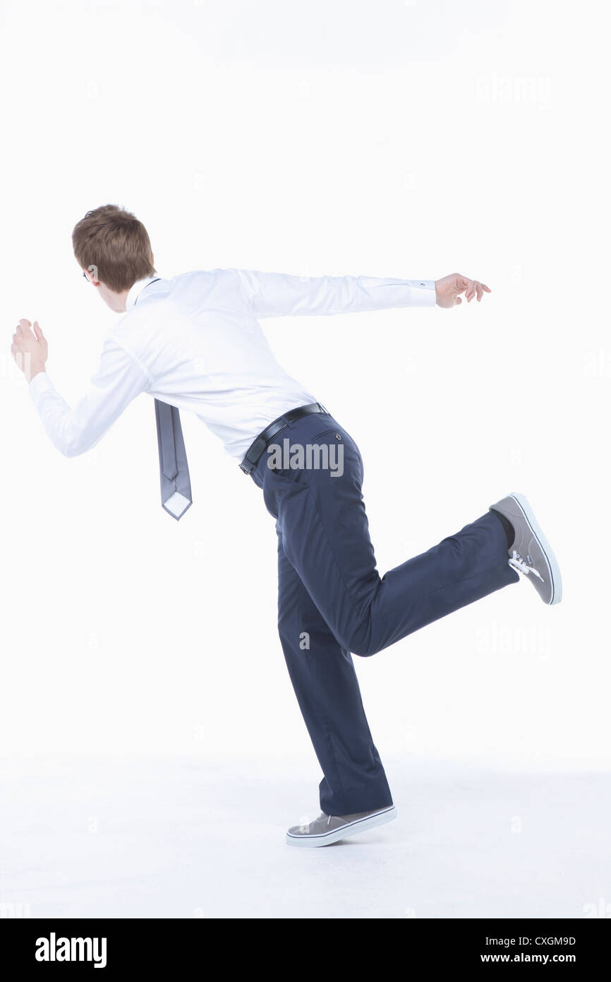 businessman rushing to work Stock Photo - Alamy