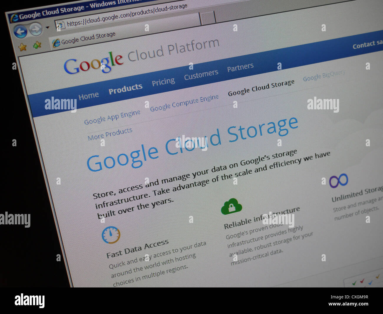 google cloud storage Stock Photo - Alamy
