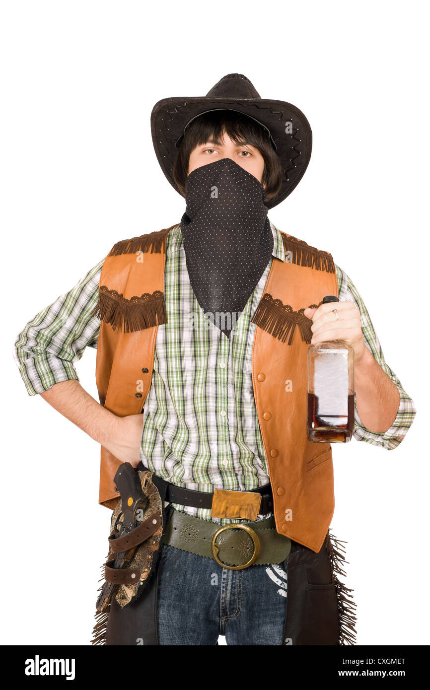 Portrait of cowboy Stock Photo - Alamy