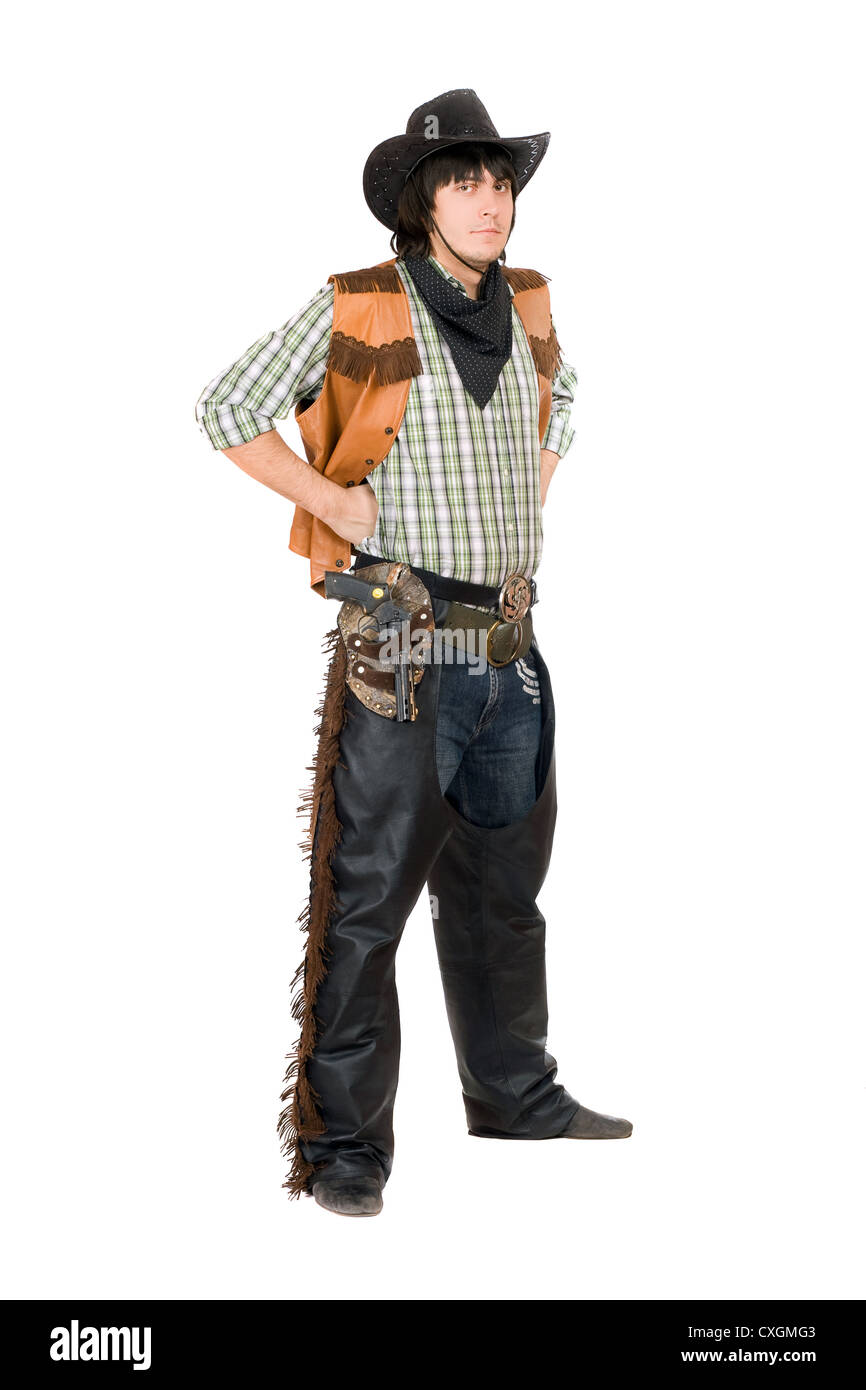 Vintage cowboy portrait young man hi-res stock photography and images ...