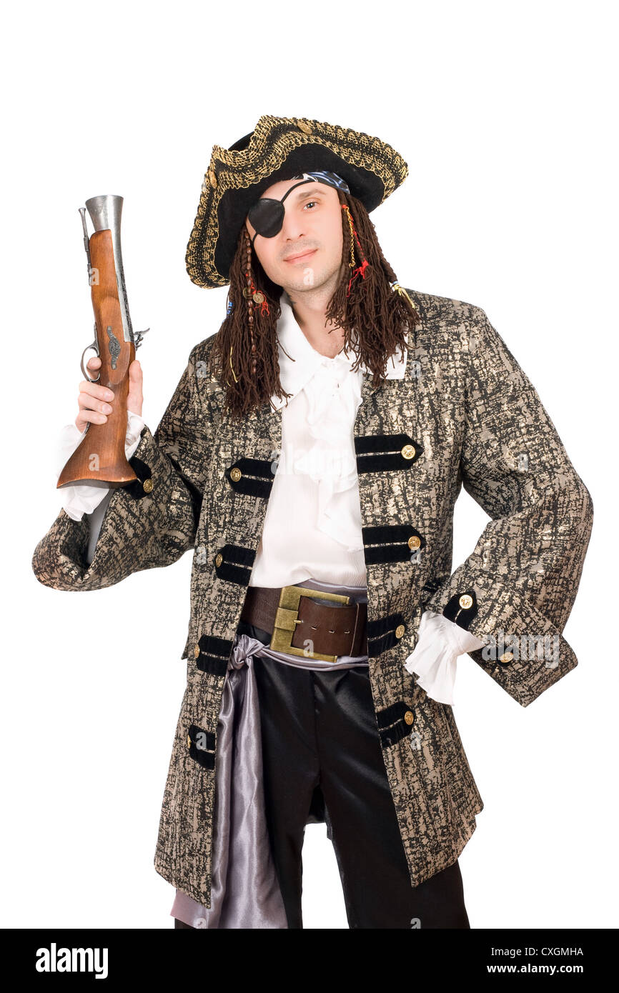 Vintage man pirate eye patch hi-res stock photography and images - Alamy