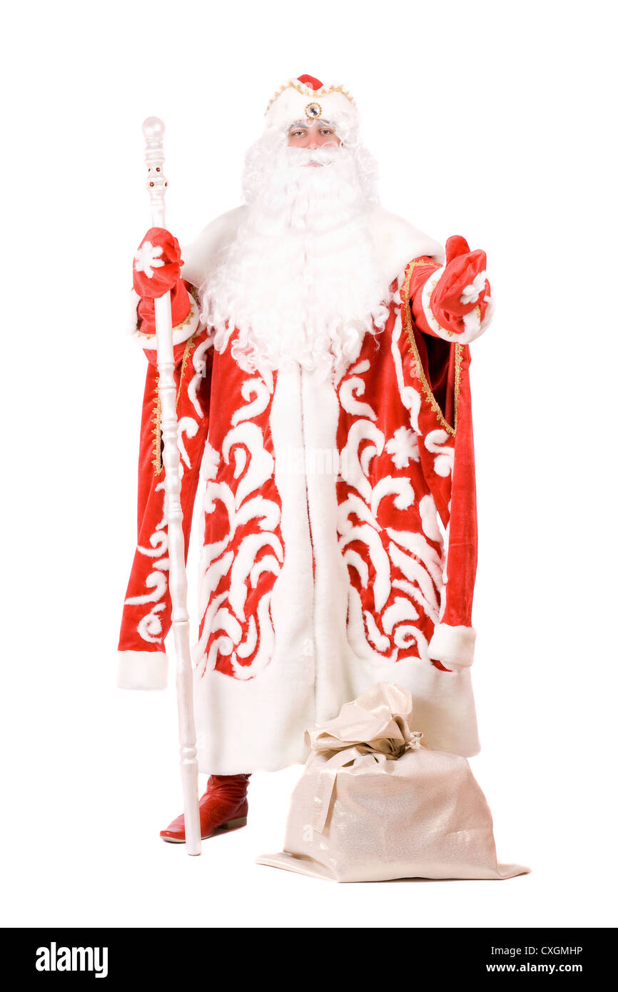 Ded Moroz (Father Frost). Isolated Stock Photo - Alamy