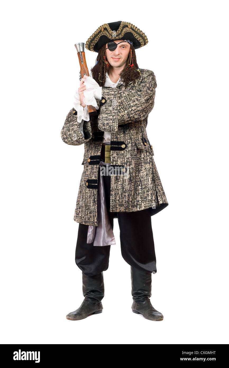 Pirate pistol in hand hi-res stock photography and images - Alamy