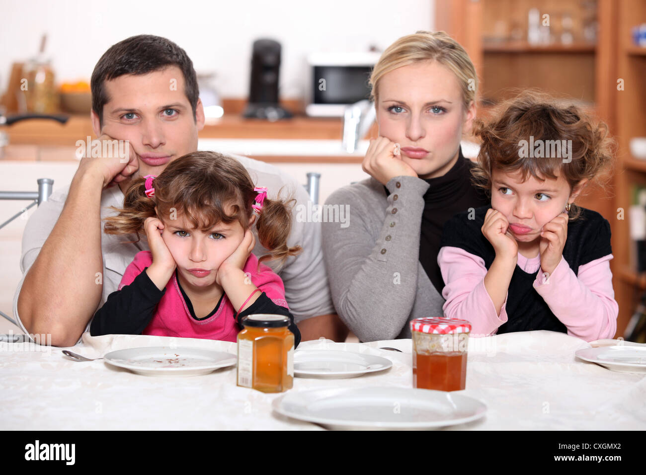 Mother and two daughters angry hi-res stock photography and images - Alamy