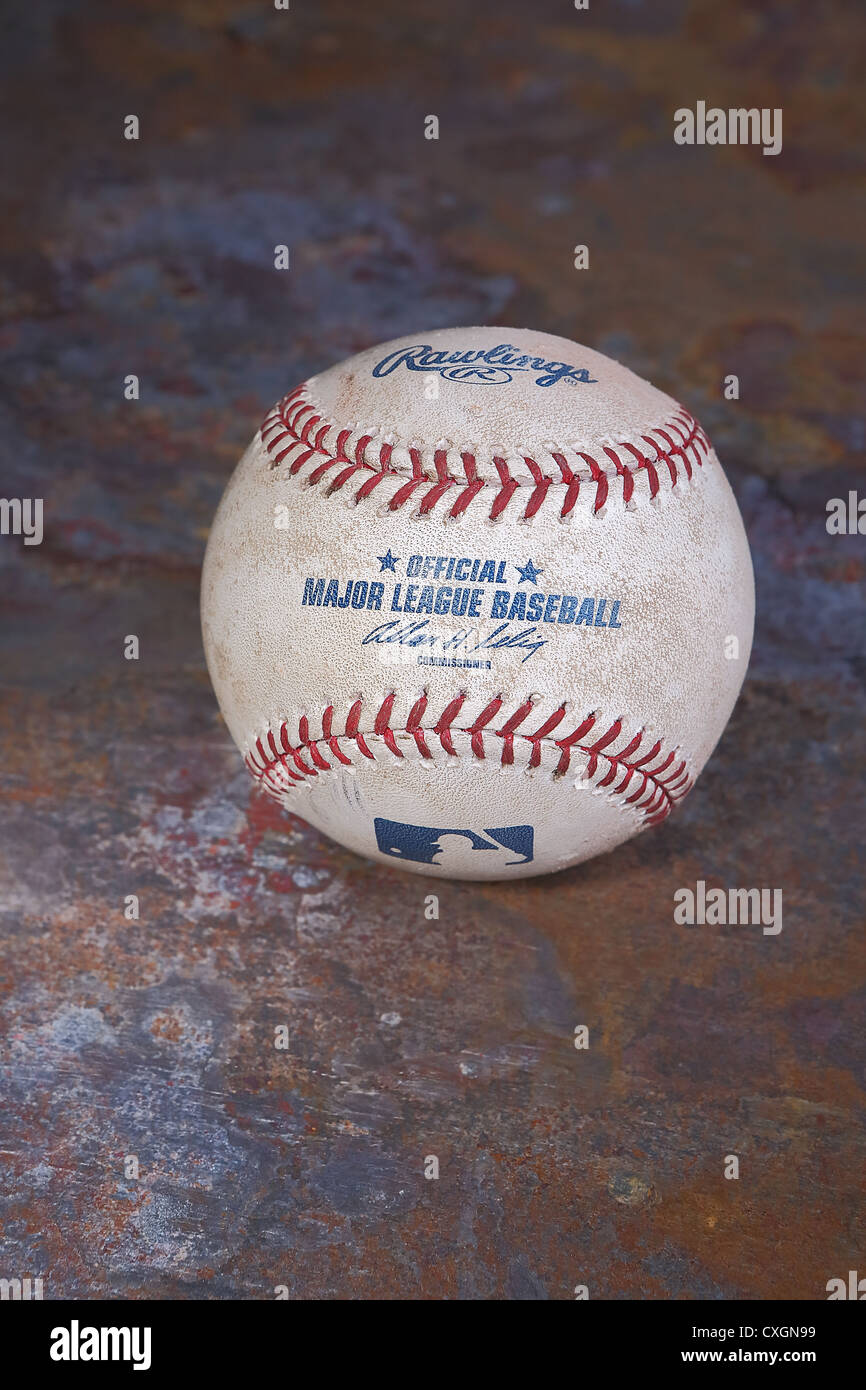 A studio shot of an official Major League Baseball Stock Photo - Alamy