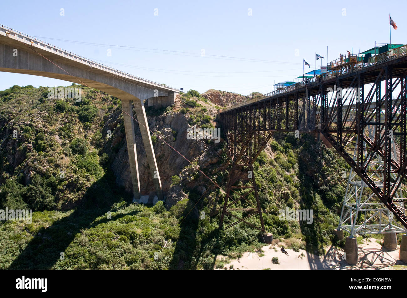 Gouritz river, bungy, bungy jump, South Africa, Bungee Stock Photo - Alamy