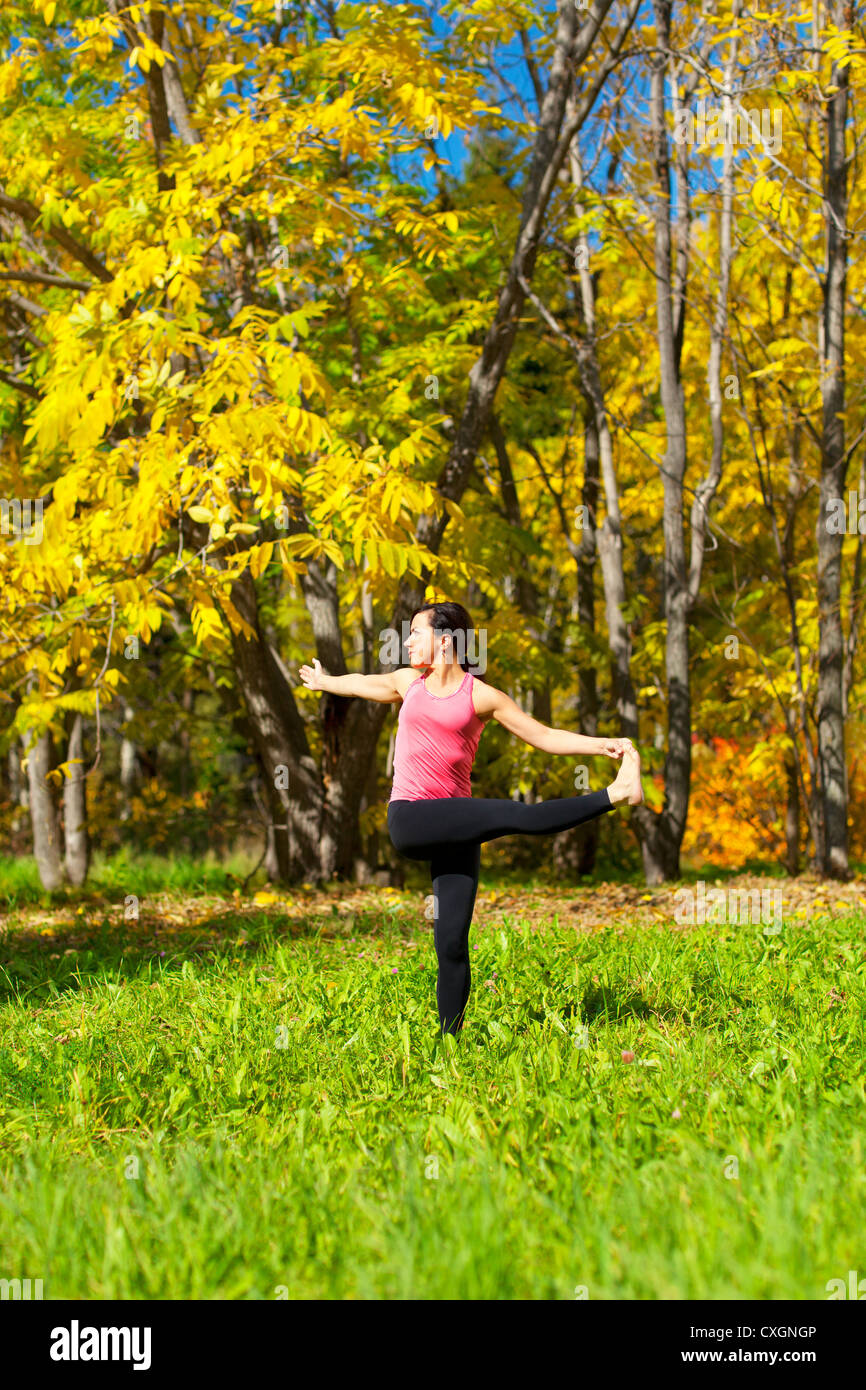 Yoga parivrita parshvasahita Stock Photo - Alamy