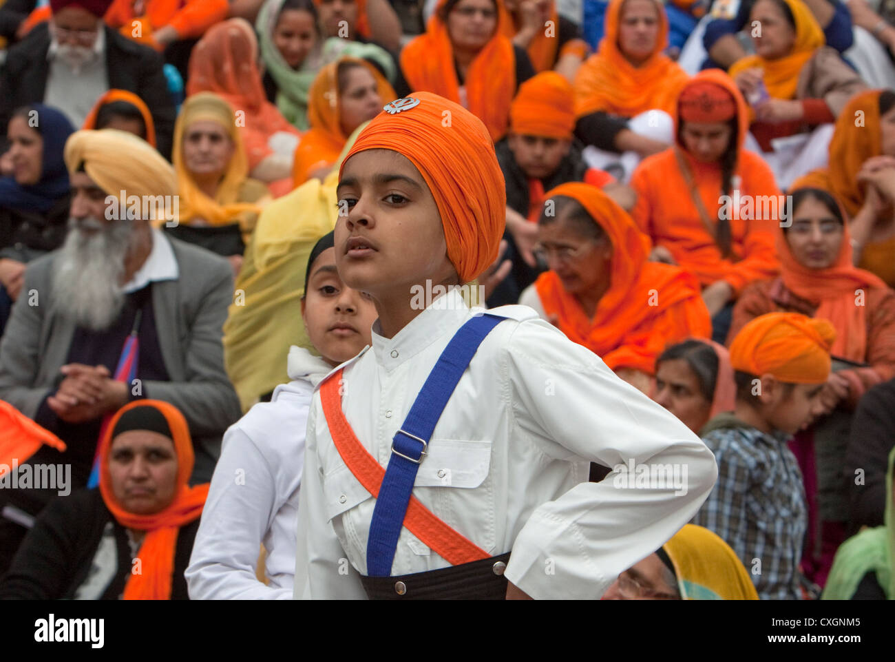 10/06/2012. London, U.K.Sikhs from around Britain meet in hyde park ...