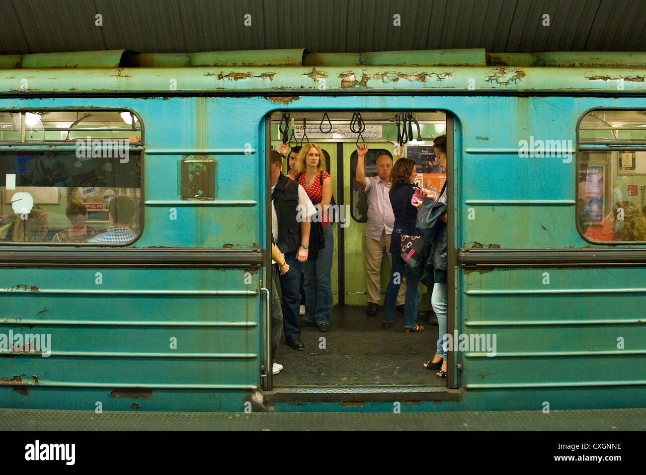 Hungary, Budapest, subway Stock Photo - Alamy