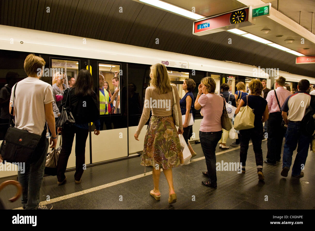 Hungary, Budapest, subway Stock Photo - Alamy