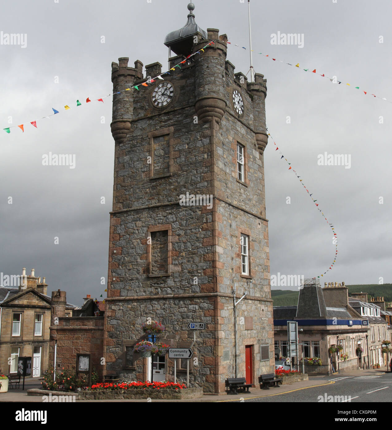 Dufftown clock tower hi-res stock photography and images - Alamy