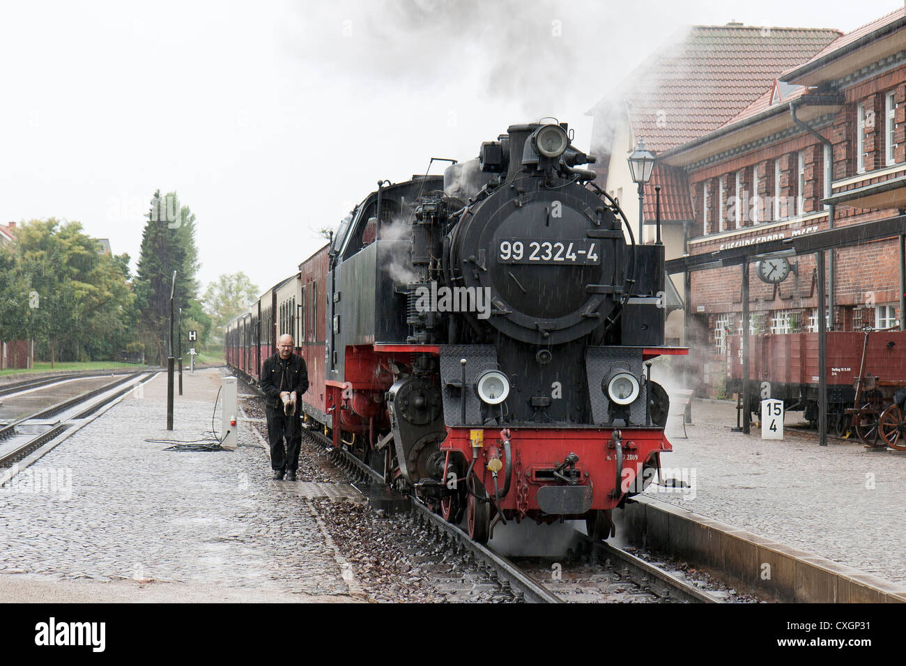 Steam Train Pulling Passenger Coaches High Resolution Stock Photography ...