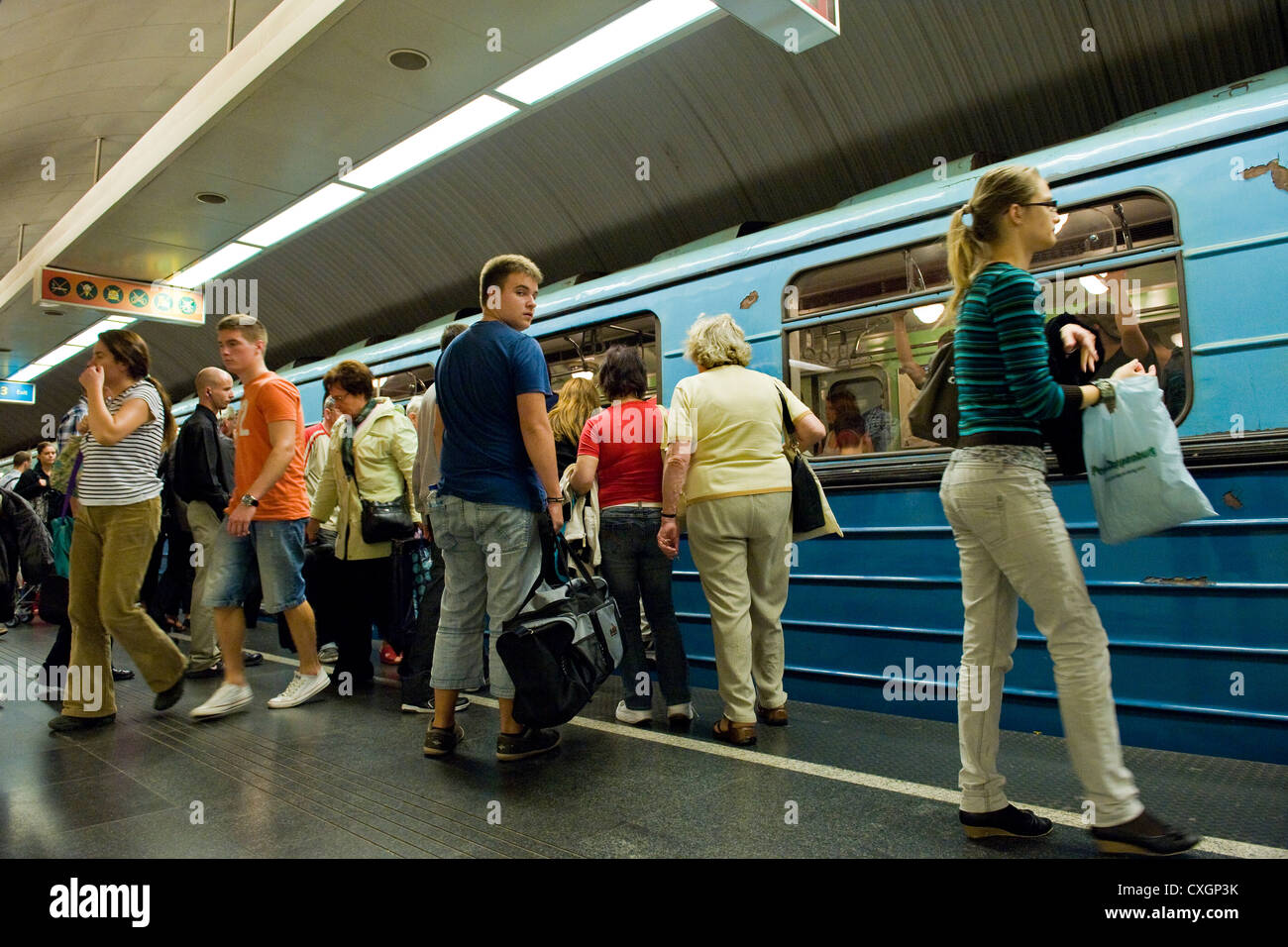 Hungary, Budapest, subway Stock Photo - Alamy