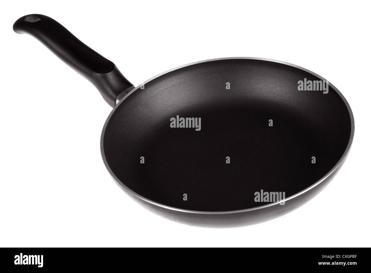 Frying pan, white background Stock Photo - Alamy