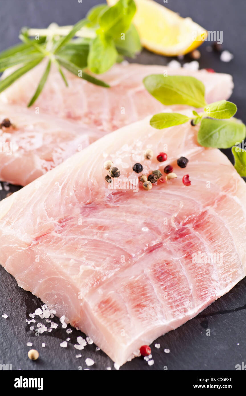 ocean perch with herbs and spices Stock Photo - Alamy