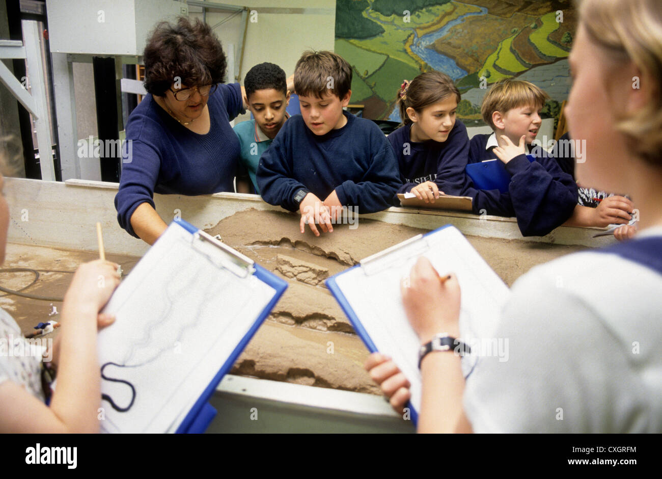 geography lesson in primary school Stock Photo - Alamy