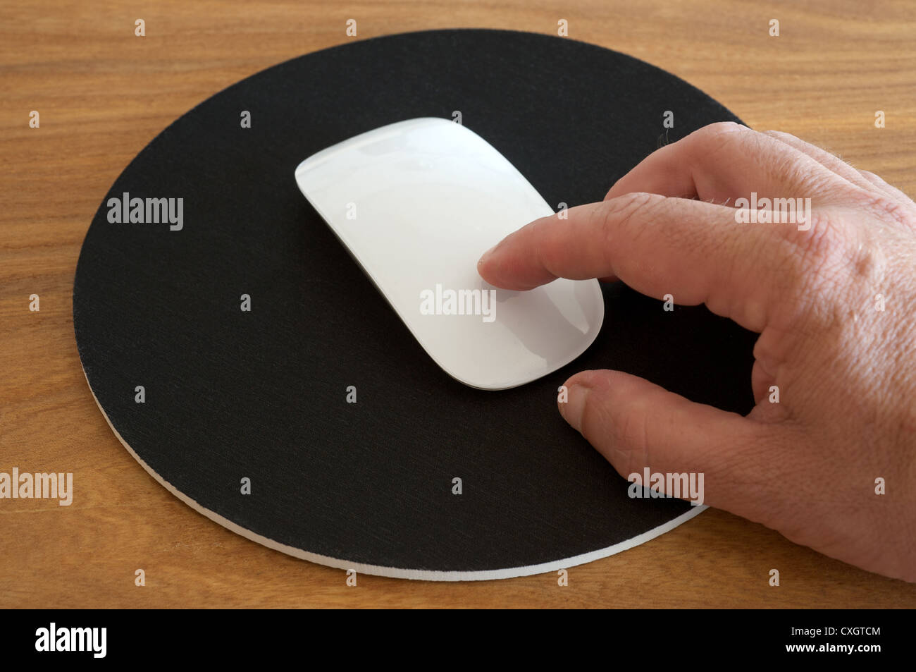 Using an apple mouse hi-res stock photography and images - Alamy