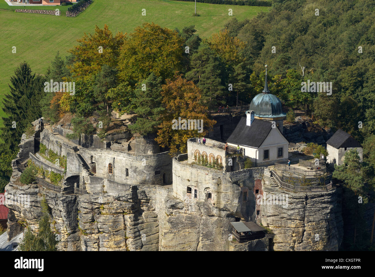 rocky castle Sloup, Novy Bor, Czech Republic Stock Photo - Alamy