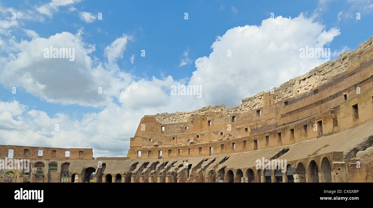 A section of the great Colosseum, Rome Stock Photo - Alamy