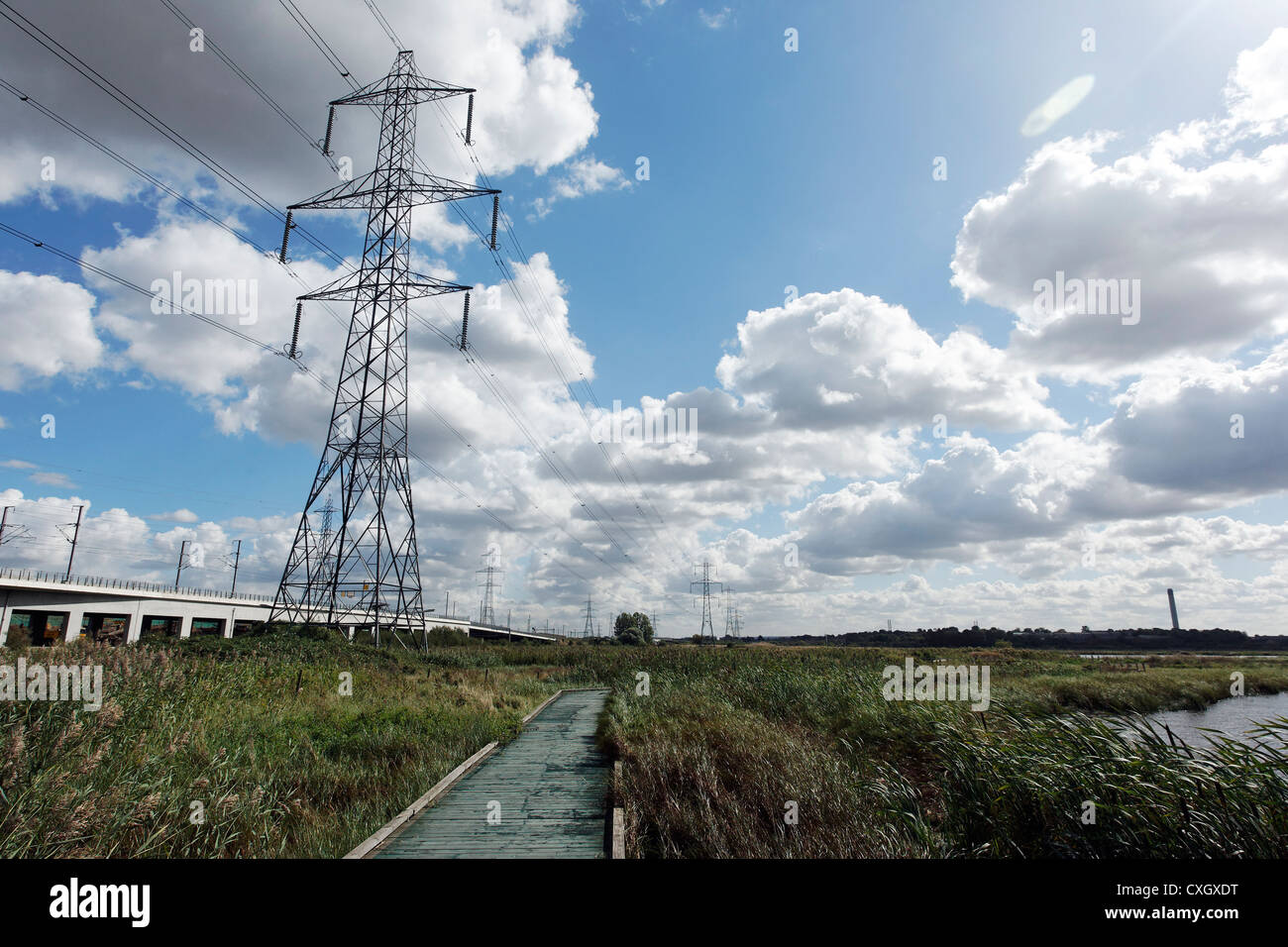 Rainham Marshes RSPB Reserve, Essex, September 2012 Stock Photo - Alamy