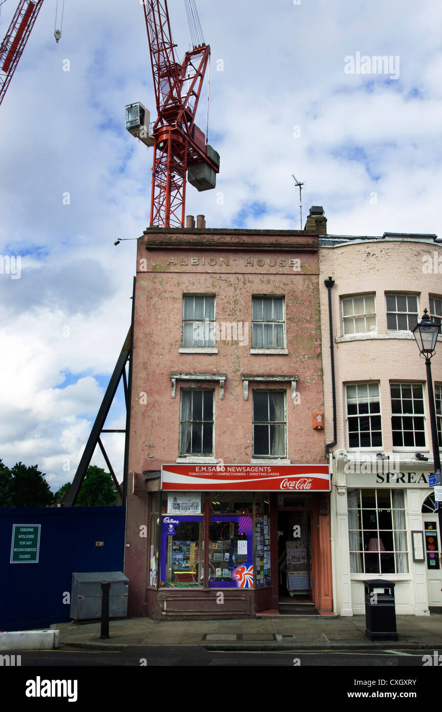 Shops beside hi-res stock photography and images - Alamy