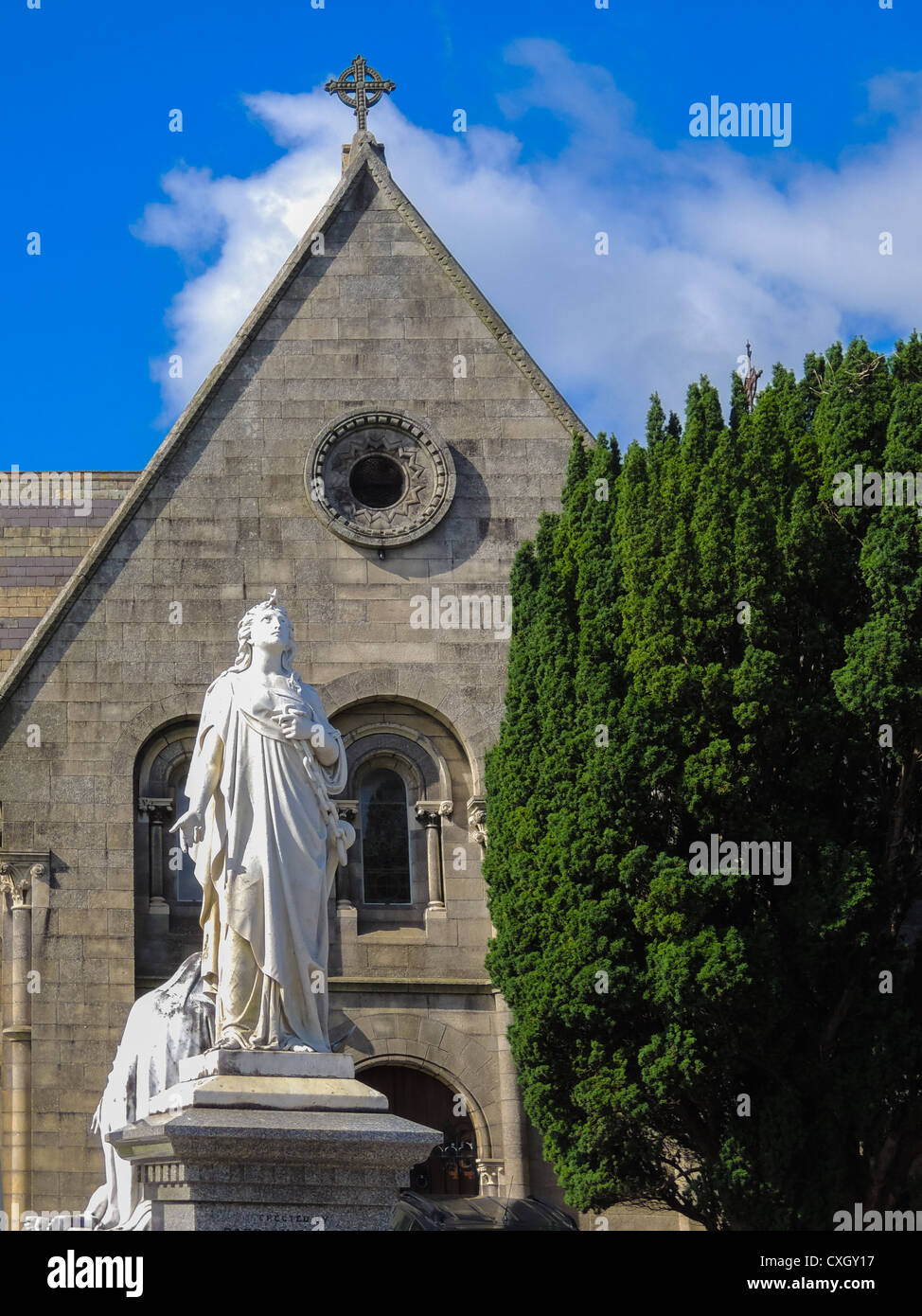 The gable end of an old church Stock Photo - Alamy