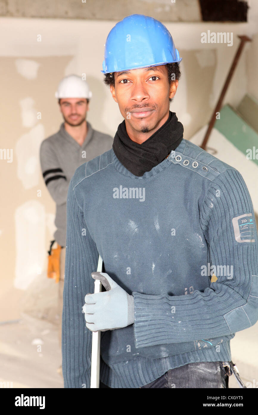 Portrait of a tradesman Stock Photo - Alamy