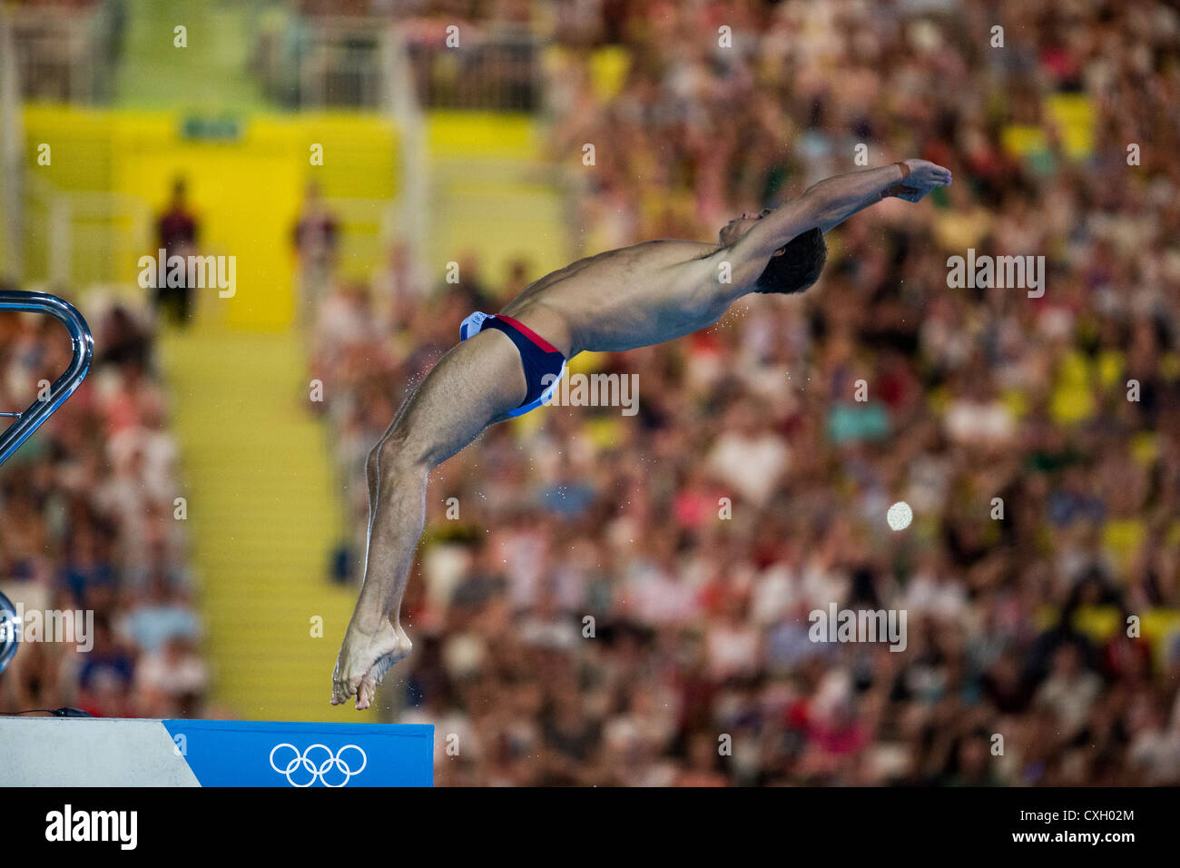 Tom Daley (GBR) bronze medalist in 10m platform diving at the Olympic ...