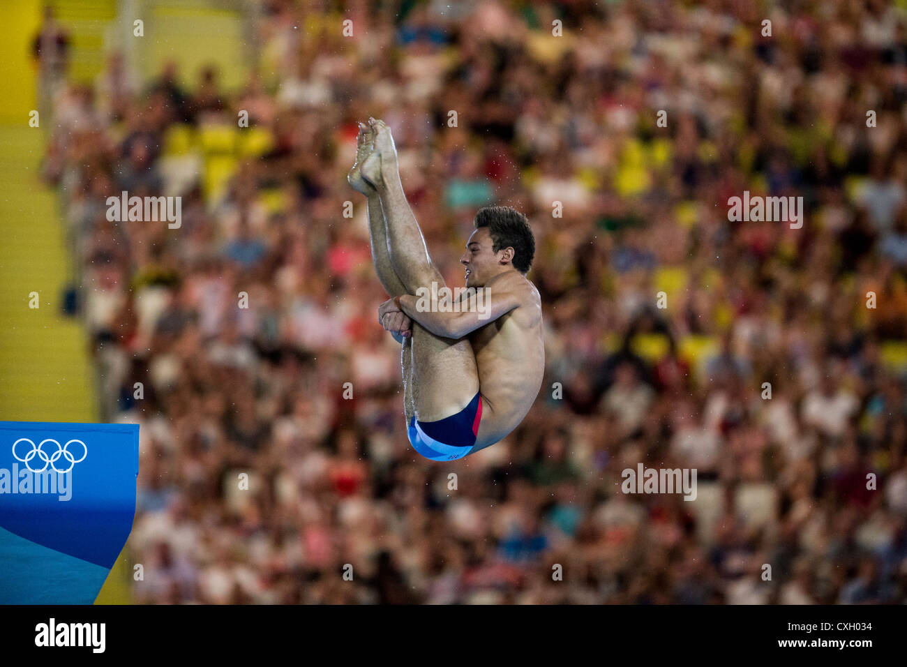 Tom Daley (GBR) bronze medalist in 10m platform diving at the Olympic ...