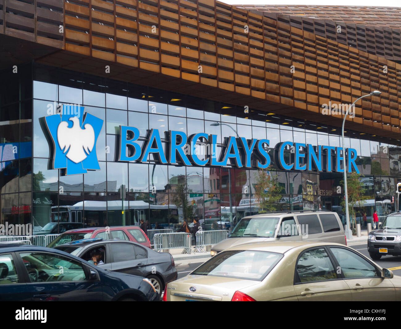 Barclays center in downtown Brooklyn NY Stock Photo - Alamy